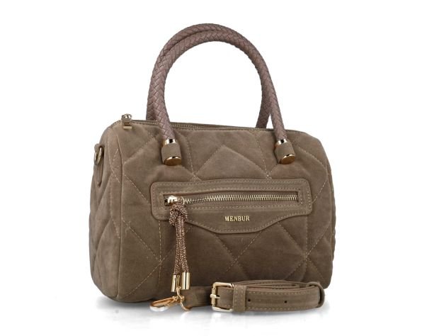 Menbur Beige Suede Tote Bag – Franklins
